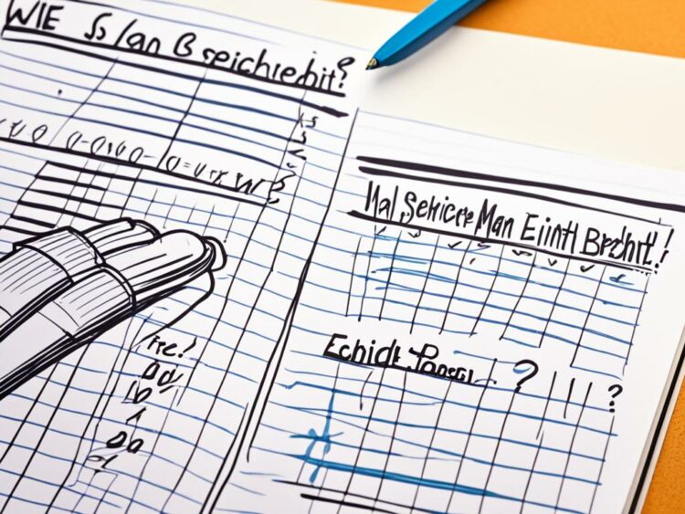 Wie schreibt man einen Bericht?